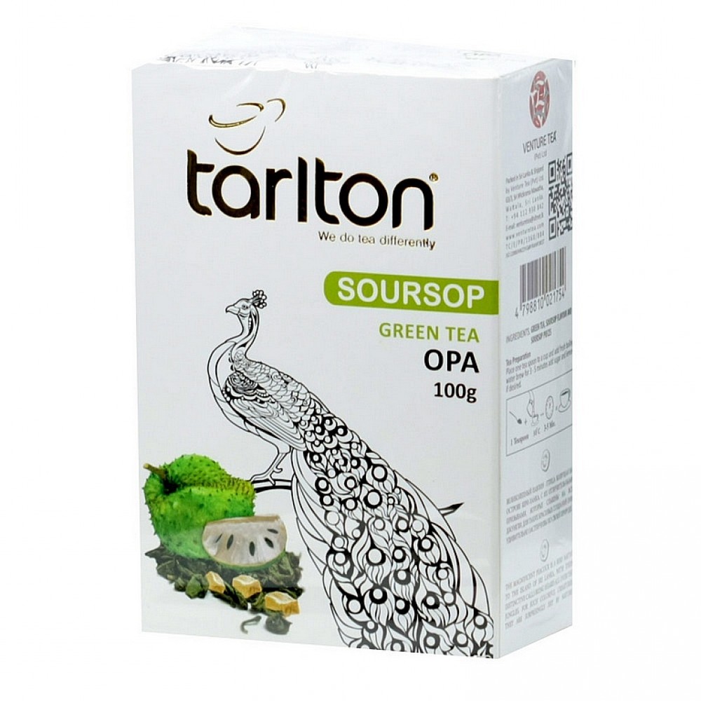 Зеленый чай Tarlton Green OPA Soursop 250 грамм - 4798810021679
